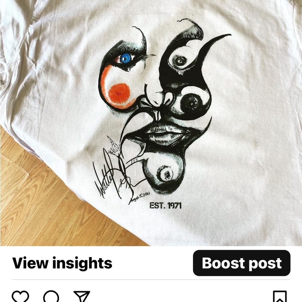 Artist Walter Franks Original Painting Tshirt - Gem